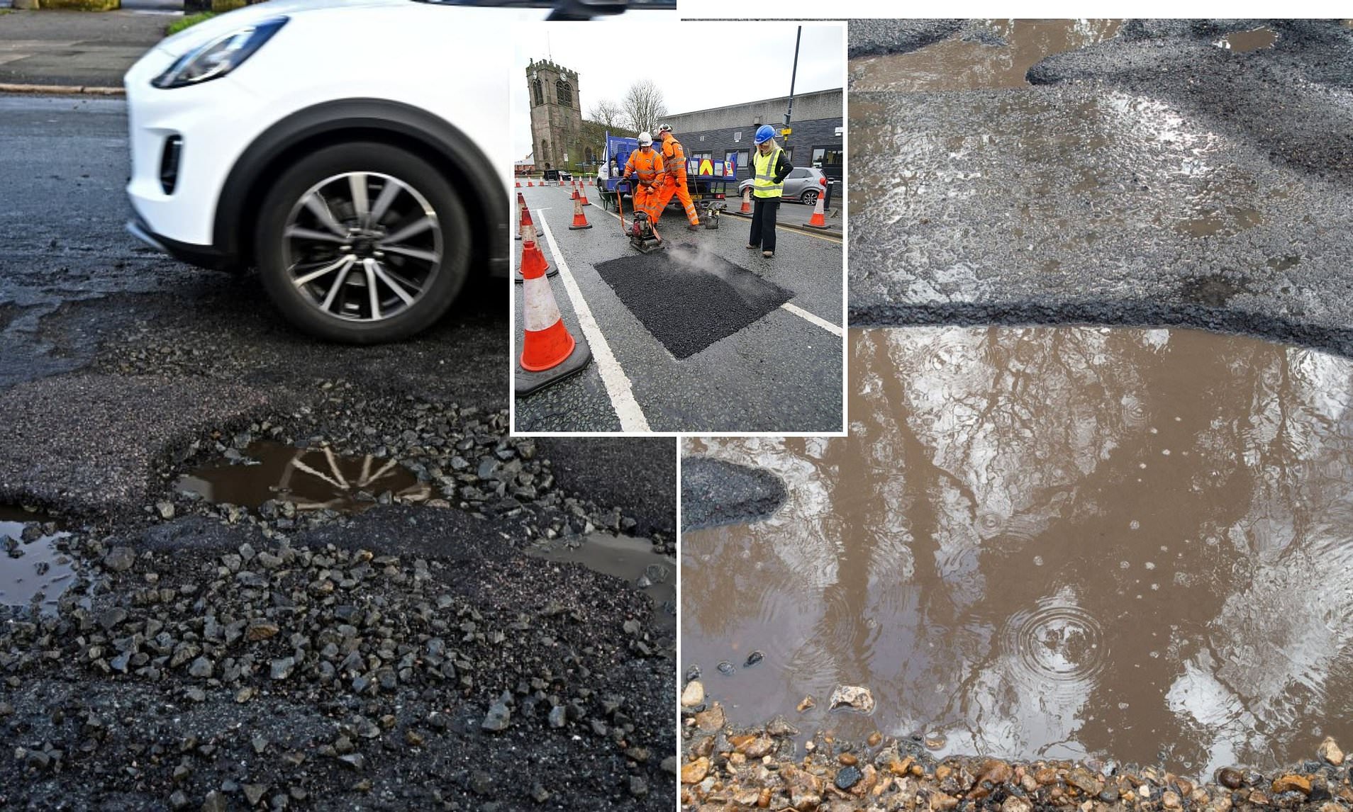 Pothole-related car damage repair costs surge: Here's how to claim ...