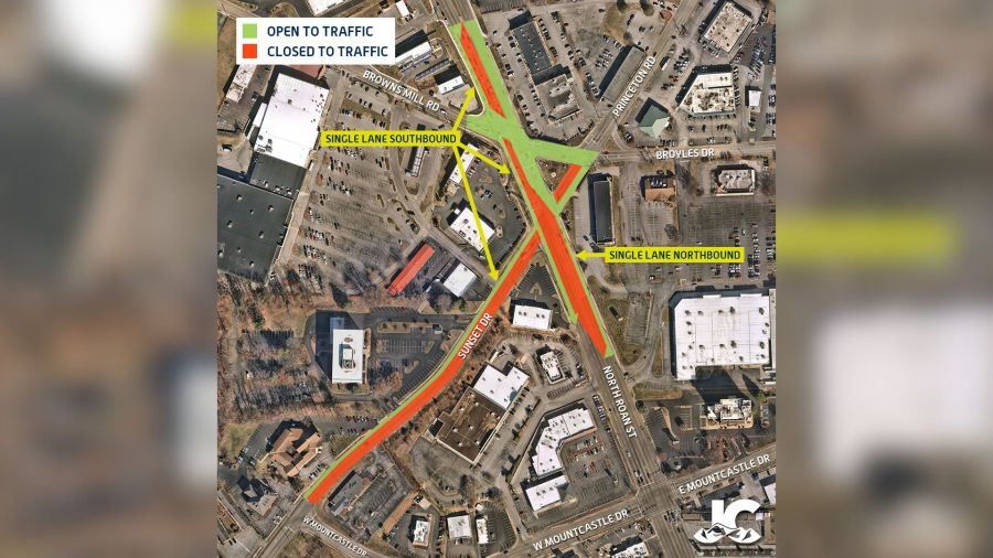 Waterline repairs taking place on N Roan Street Thursday night