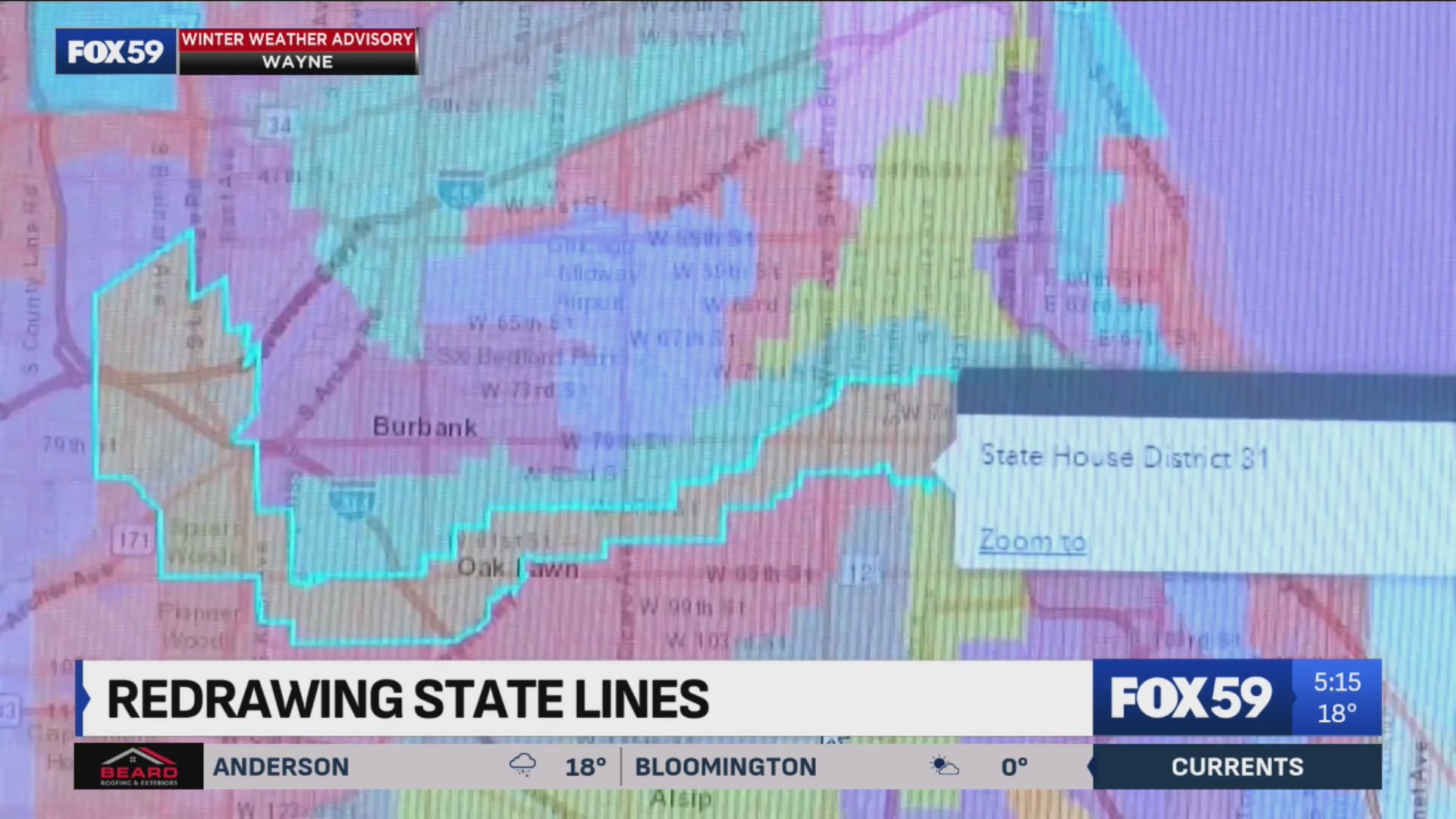 Indiana lawmakers look into redrawing state lines