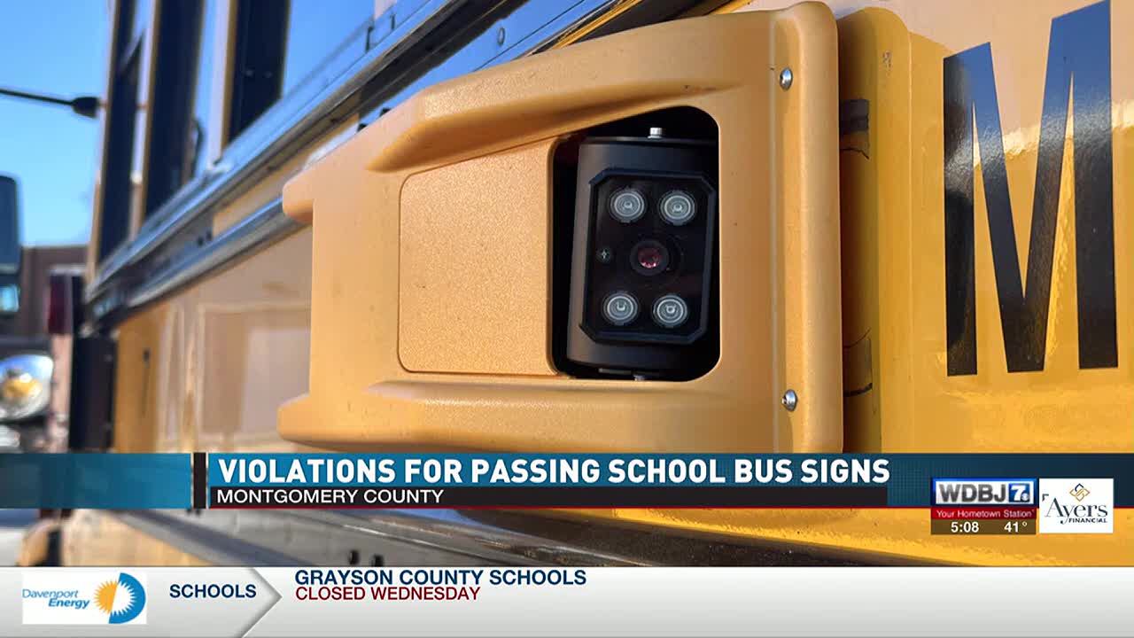 MCPS new violations and software for passing school bus signs