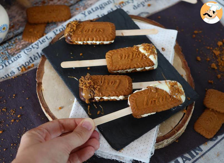 Ijs sandwiches met speculaas