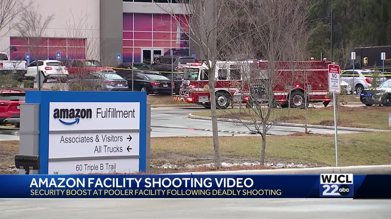 Exclusive video shows moments after deadly shooting at Pooler Amazon ...