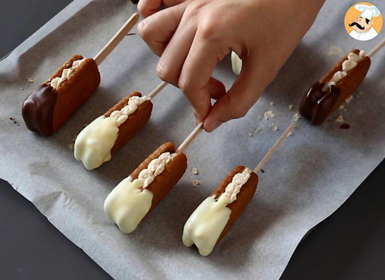 Ijs sandwiches met speculaas