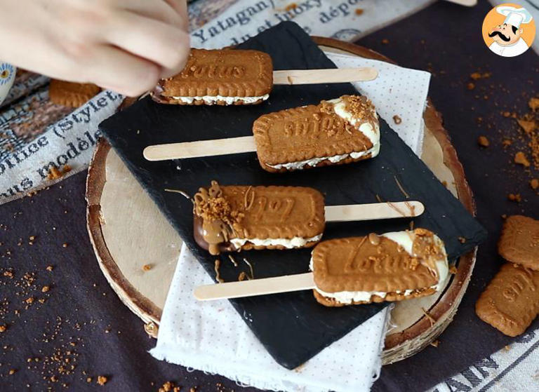 Ijs sandwiches met speculaas