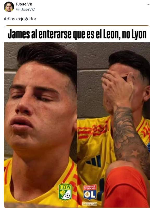 James Rodríguez llegó al fútbol mexicano y los memes son geniales