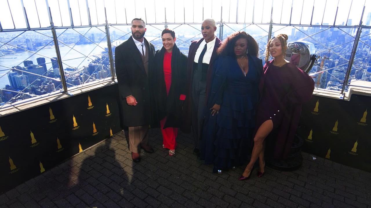 NY: Prime Video's 'Harlem' cast visits the Empire State Building ahead ...