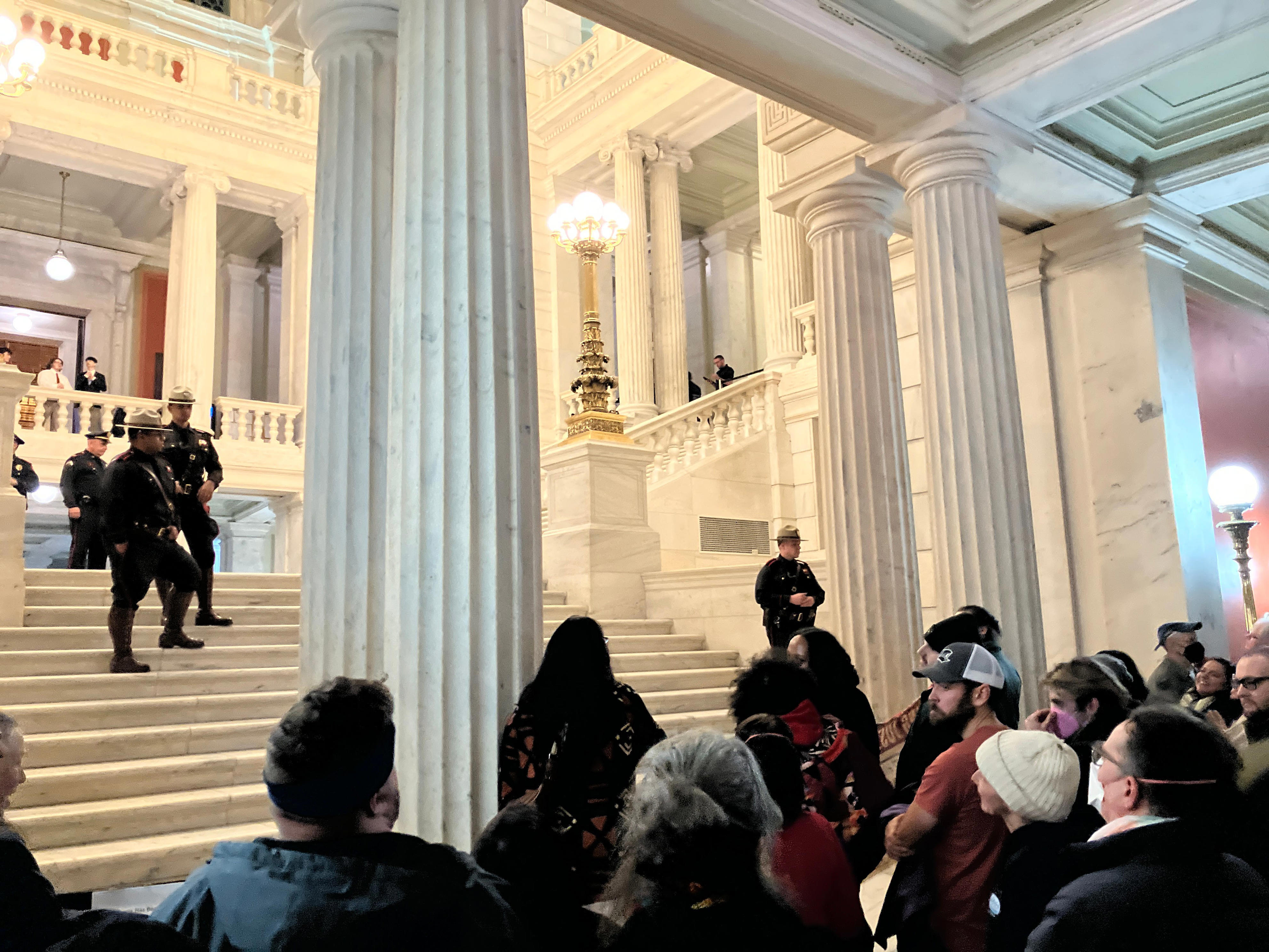 McKee administration drops plan to bar protesters from rotunda during ...