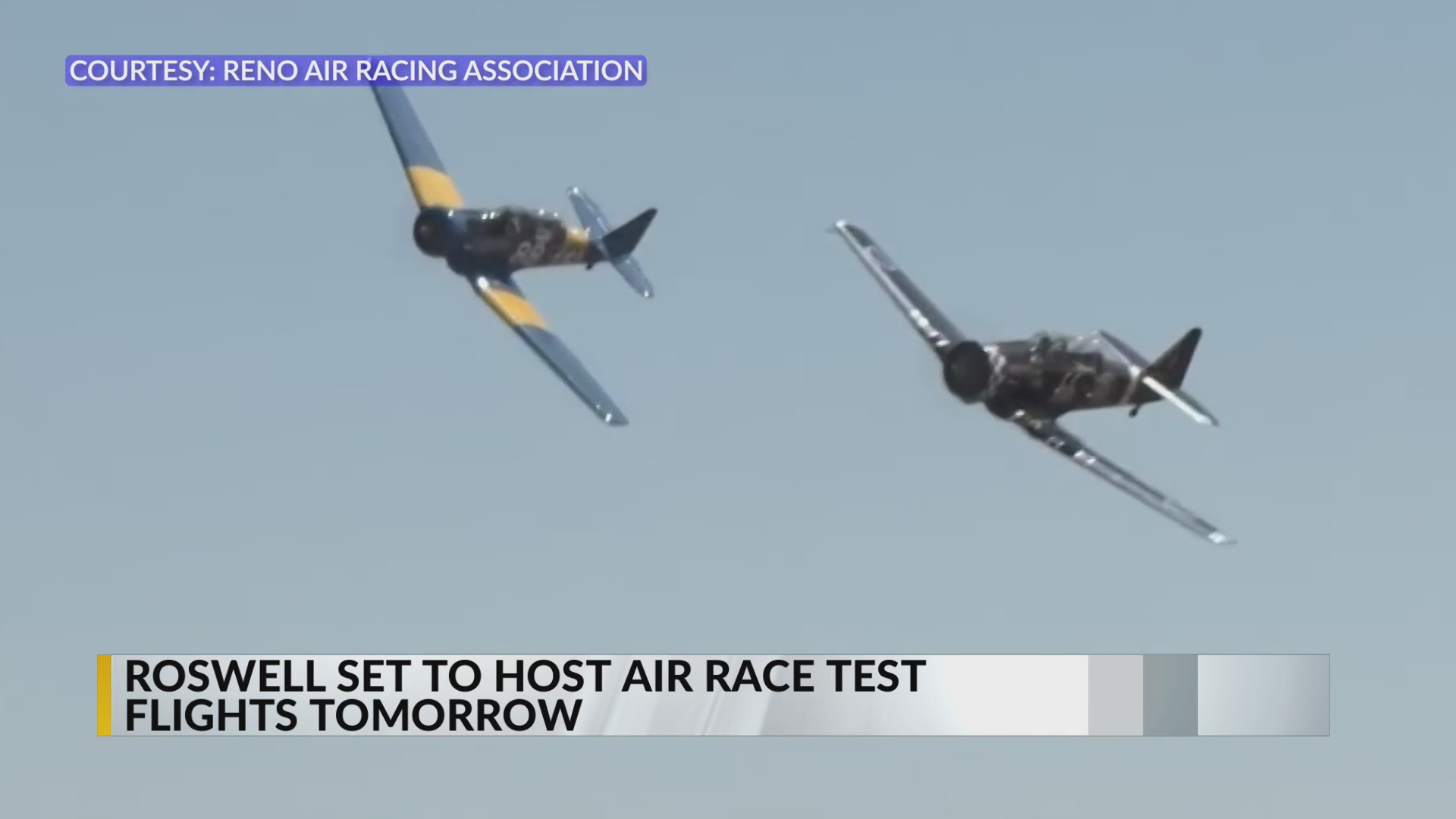 Roswell to host air race test flights on Wednesday