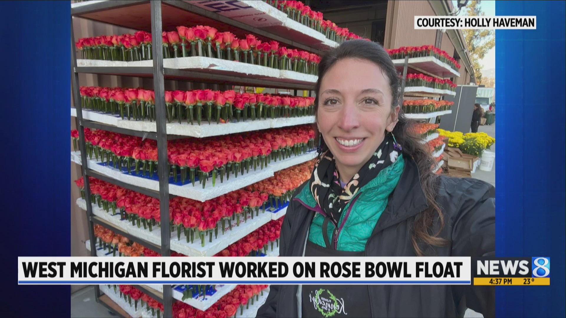 Local florist: ‘Countless hours’ spent on Rose Parade organ donation float