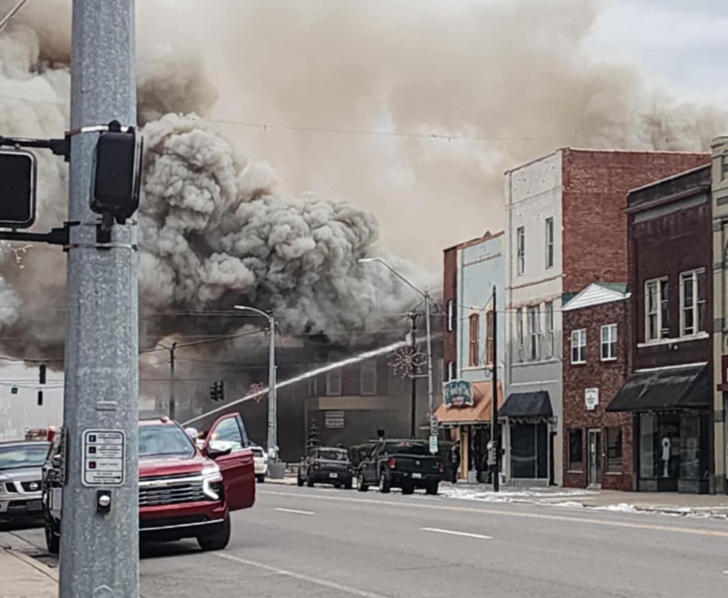 Major fire in downtown Middlesboro