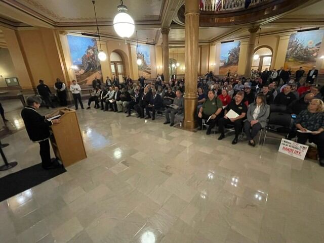 Gov. Kelly and labor leaders held a Labor Rally at State Capitol Tuesday