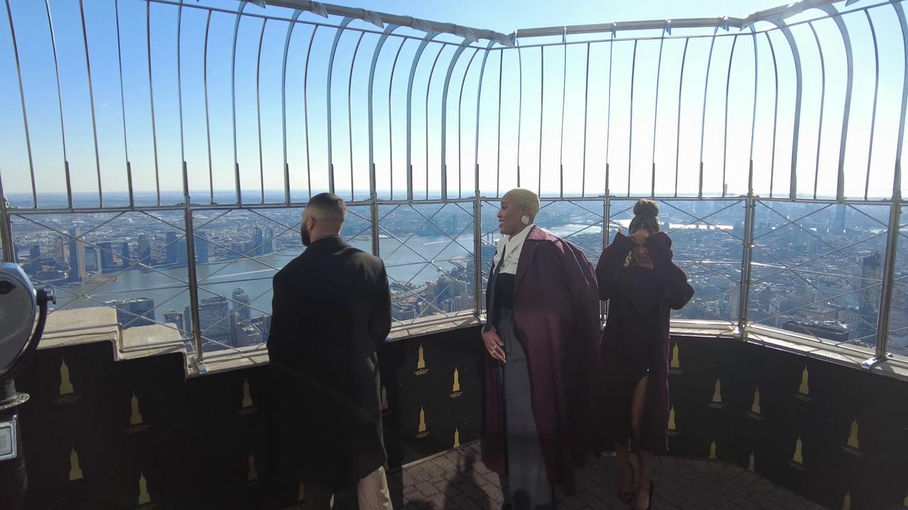 NY: Prime Video's 'Harlem' cast visits the Empire State Building ahead ...