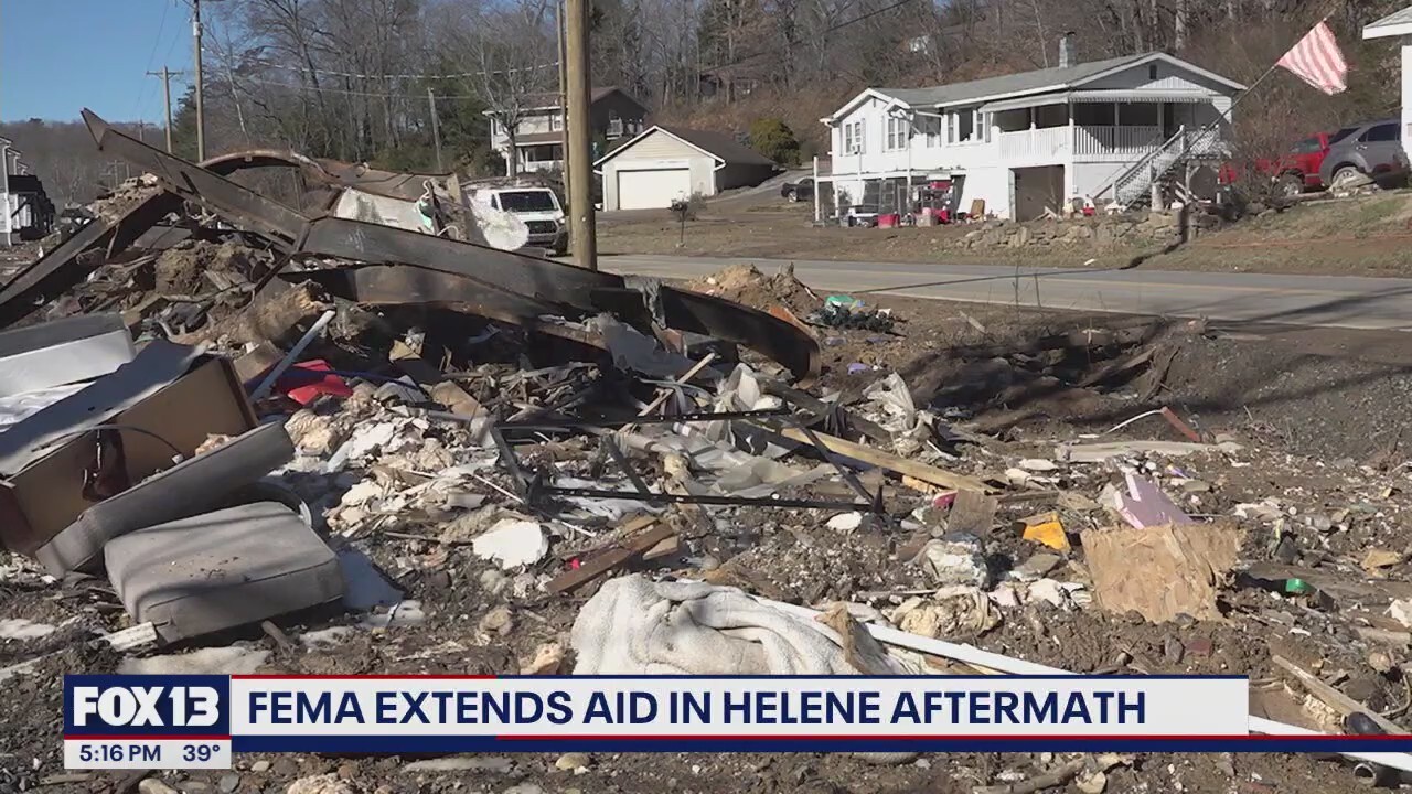 FEMA extends aid in Helene aftermath