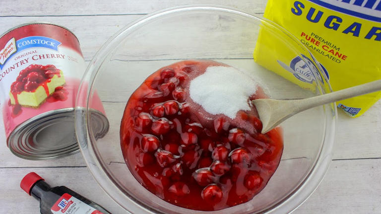 This is more of a cherry custard pie than a cherry cream pie, but it's ...