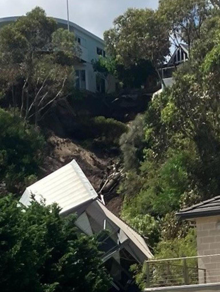 Before and after: $2m home falls in landslide
