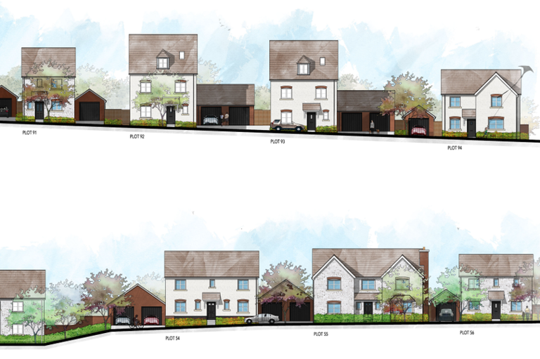 Plans for 140 homes in Gloucestershire market town