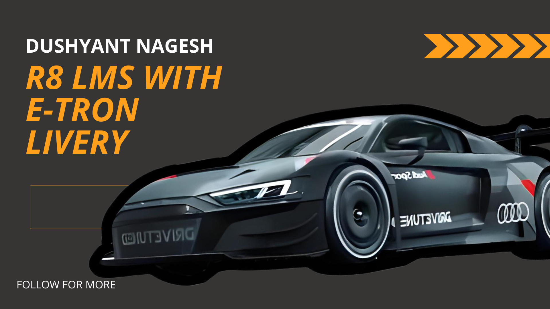 R8 LMS Dressed in Stunning e-tron Livery