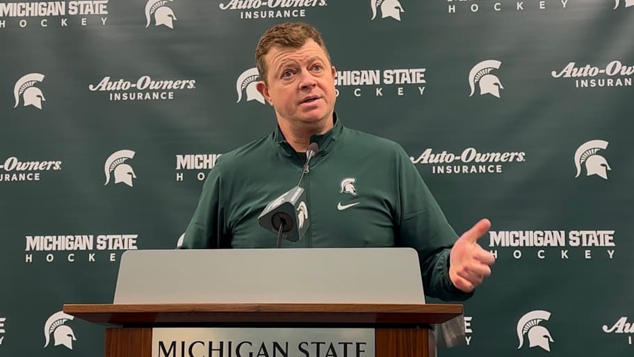 RIVALRY WEEK: Michigan State Hockey Coach Adam Nightingale Looks Ahead ...