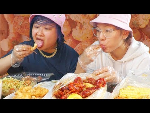 Thai Seafood Boil Feast ft. James Miju Mukbang with Soy