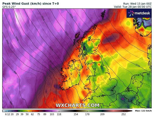 UK weather maps turn purple as 36 hours of ‘non-stop' snow reaches Britain