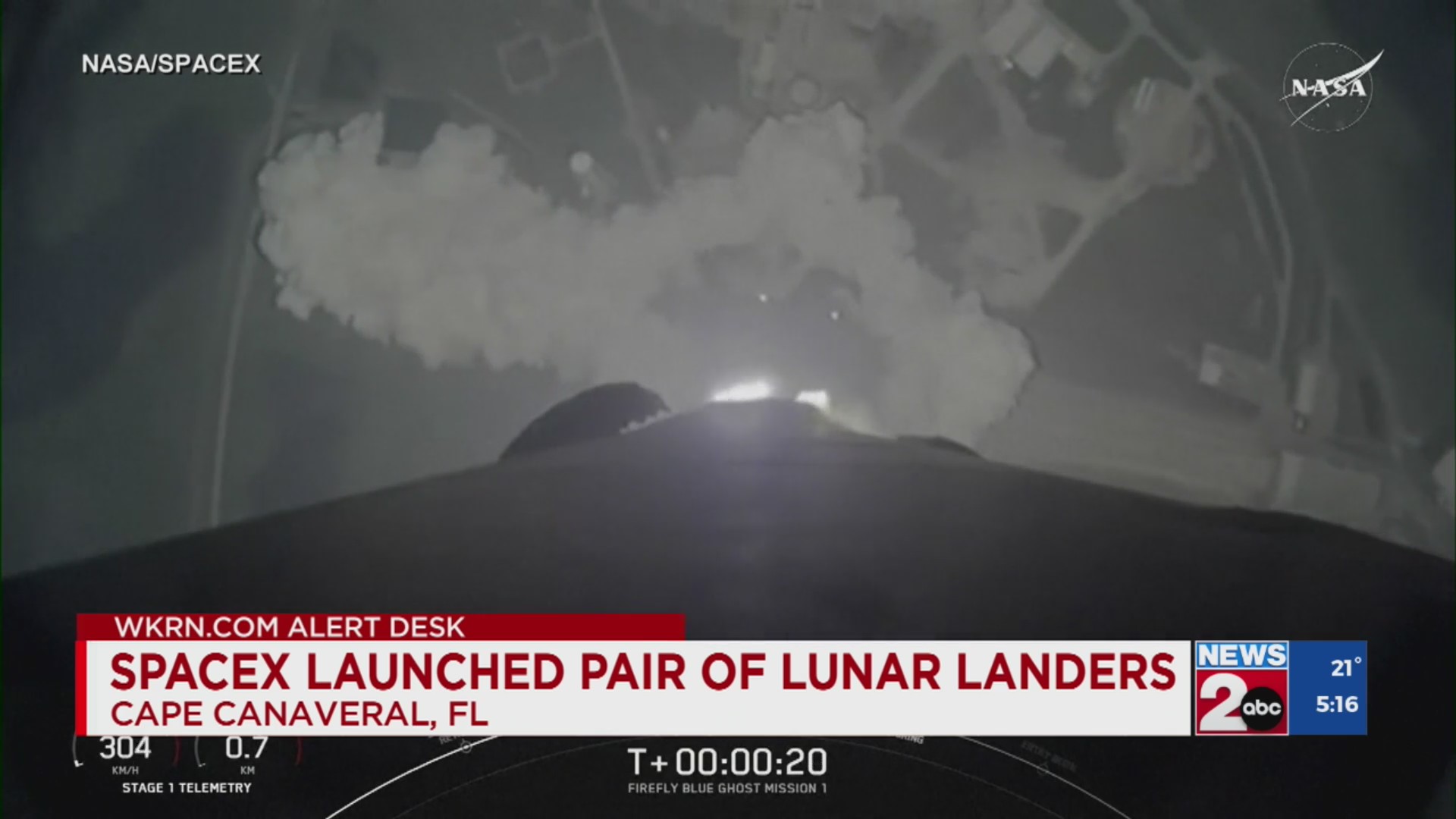 SpaceX launched pair of lunar landers