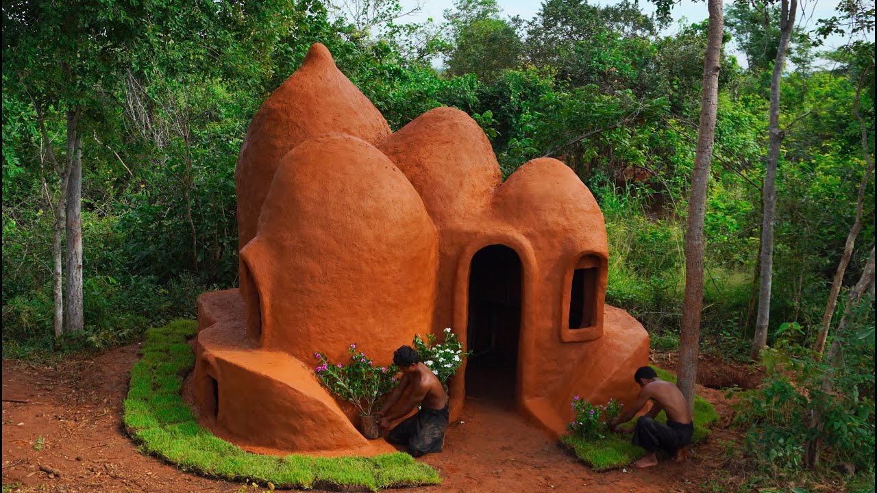 Building a strong mud house with ancient skills