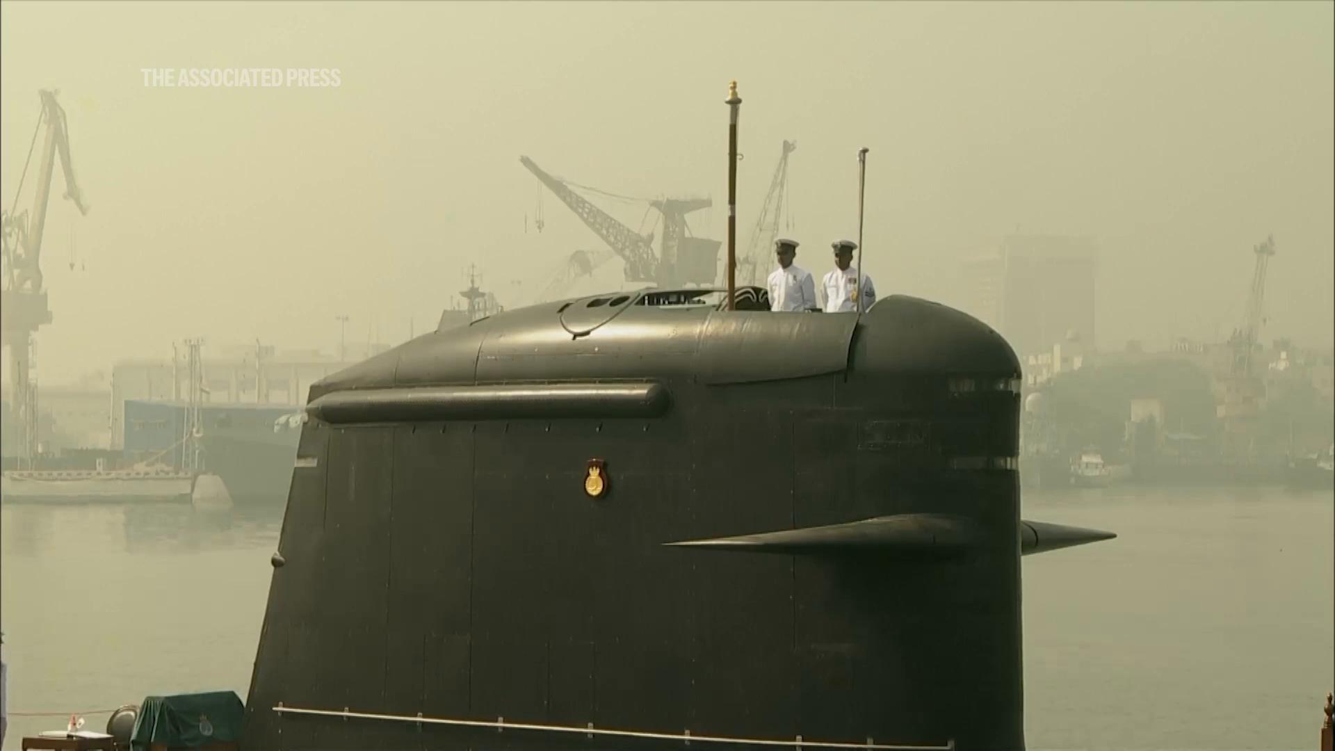 Modi watches launch of navy vessels set to guard against China presence ...