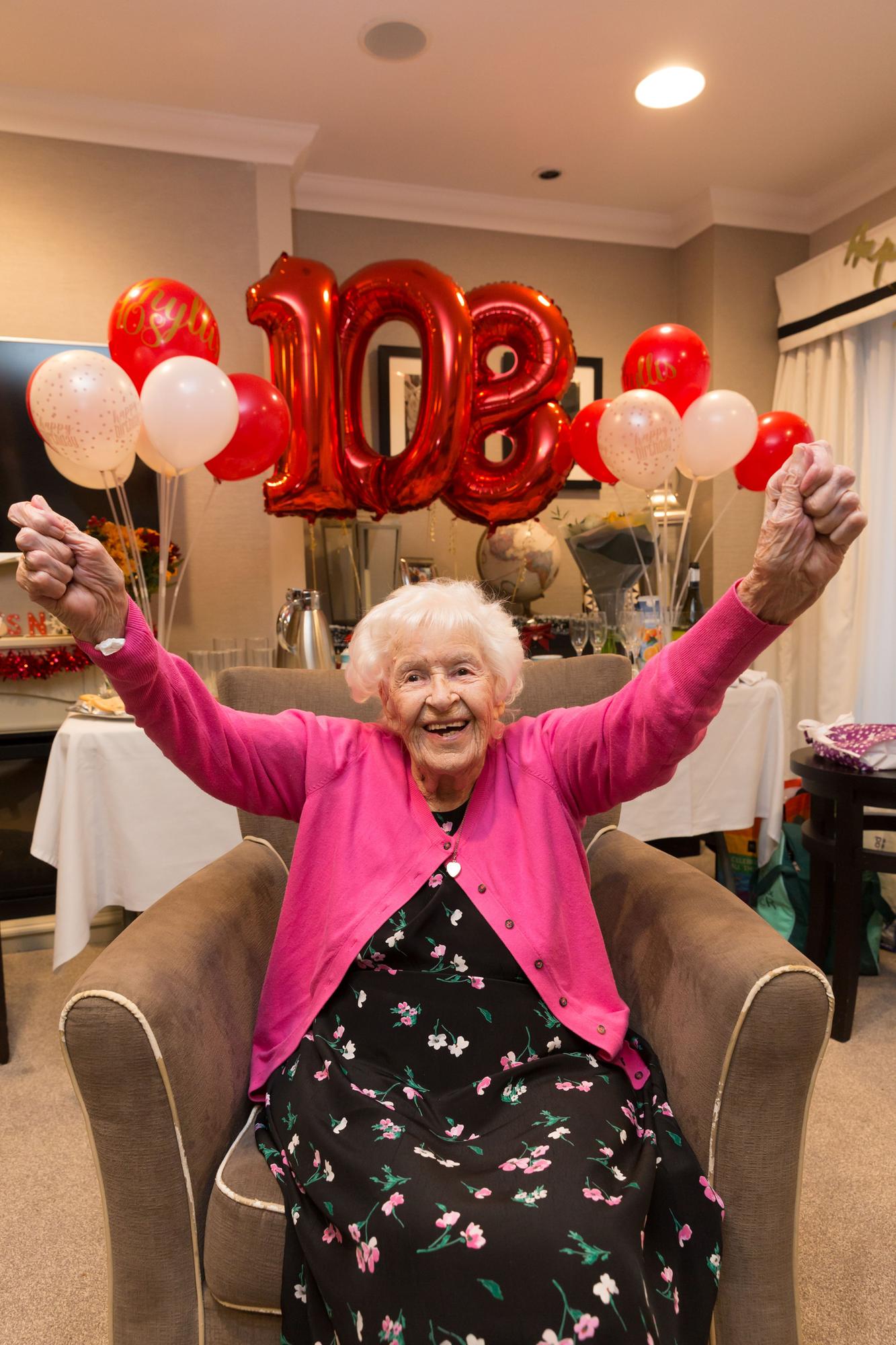 Special visit for 108-year-old Horley care home resident whose secret ...