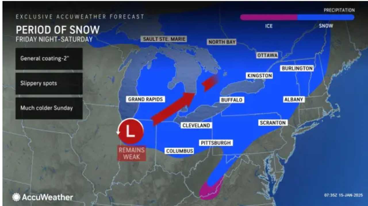 Here's Projected Timing, Tracks For Back-To-Back Winter Storms