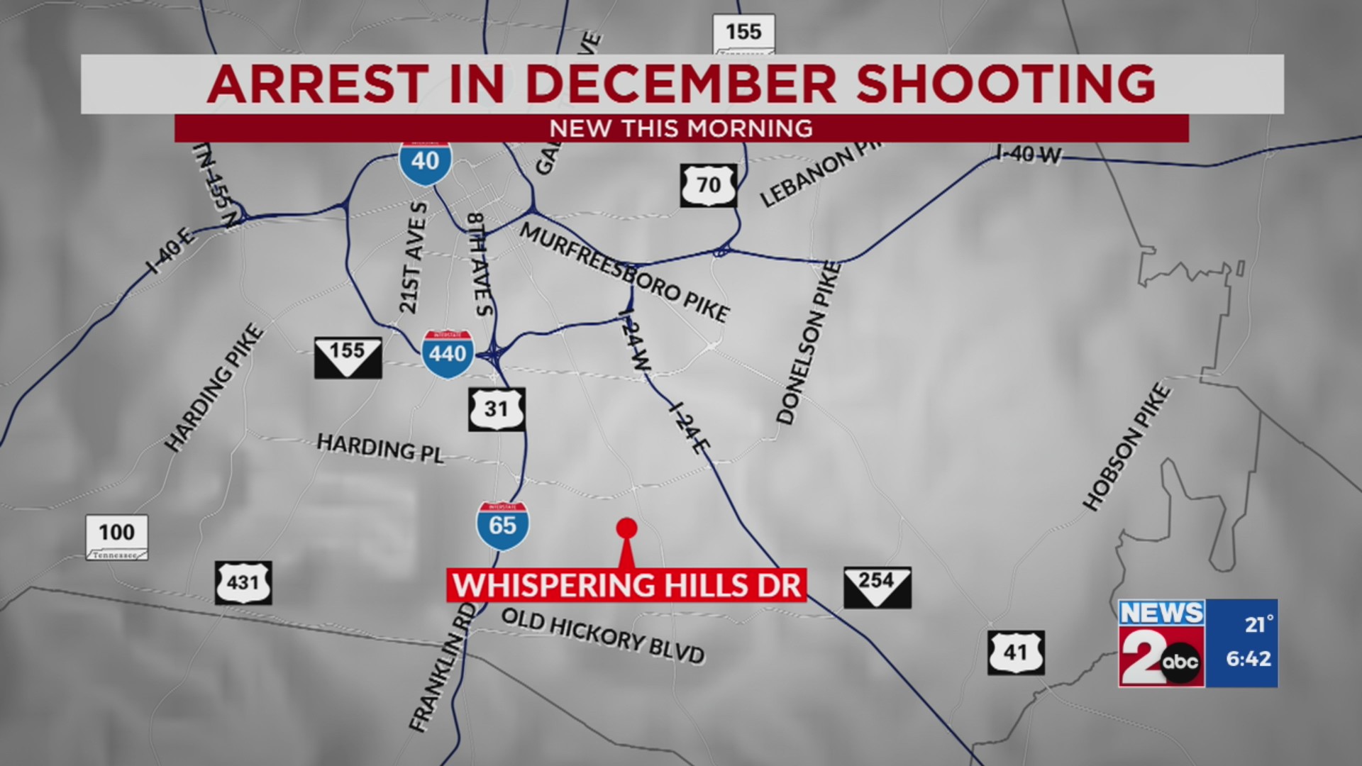 Man arrested for attempted homicide after December shooting