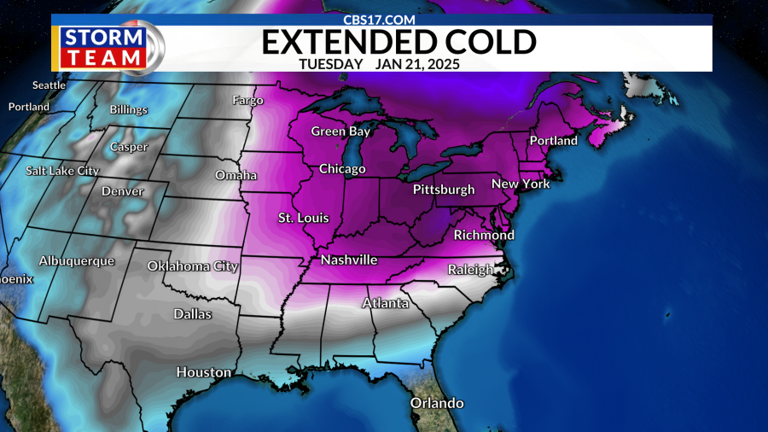 Could Arctic blast bring snow to North Carolina next week?