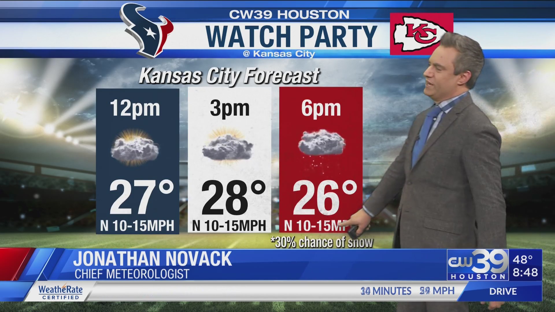 Texans to face freezing temperatures in Kansas City for game against ...