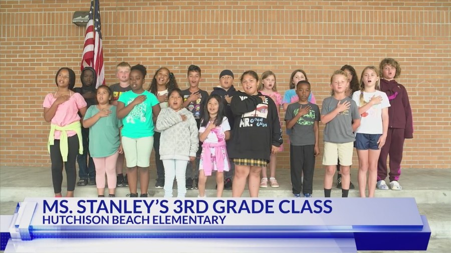 The Daily Pledge: Ms. Stanley’s 3rd Grade Class