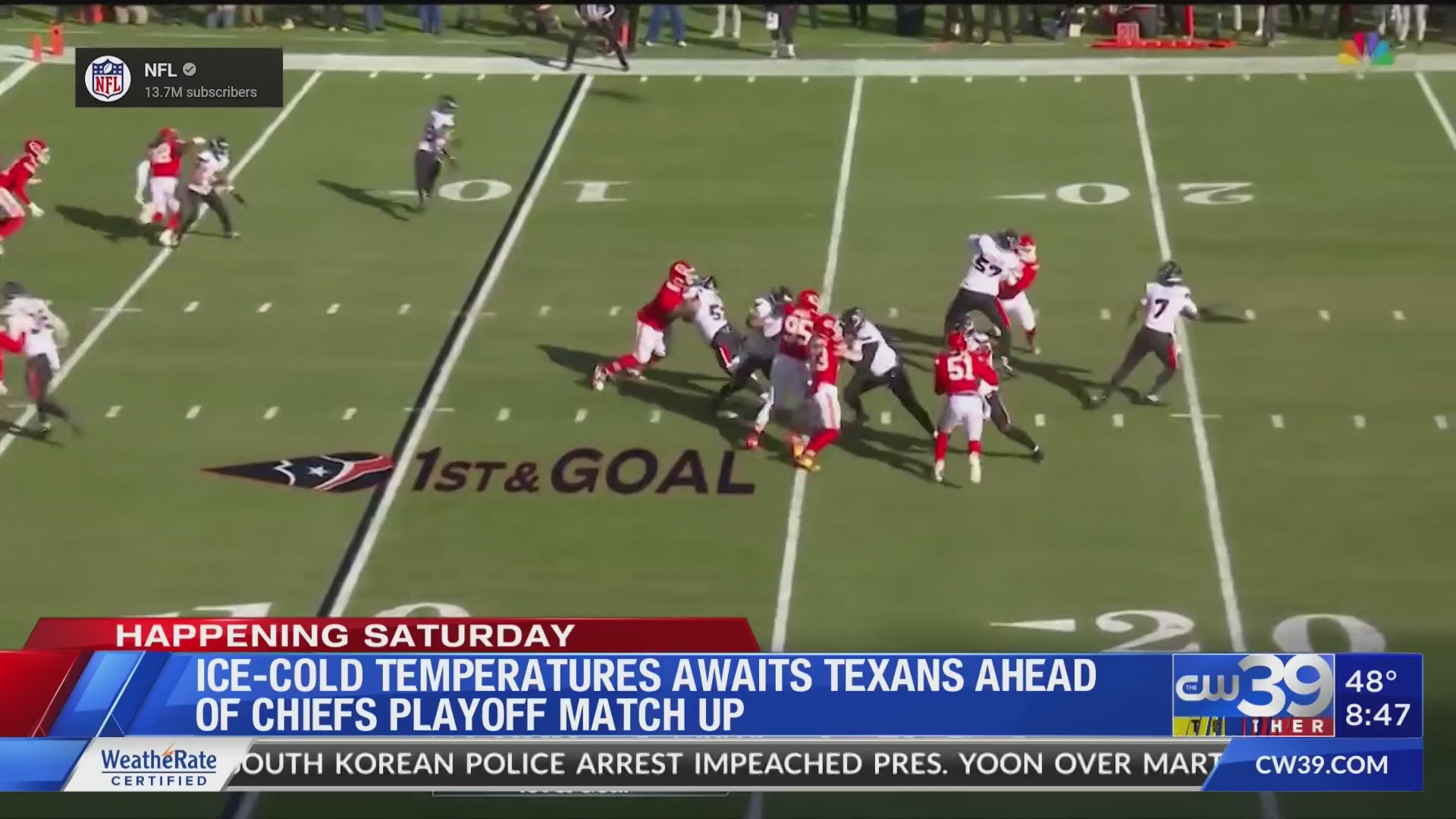 Texans to play Chiefs Saturday in ice-cold weather at Kansas City ...