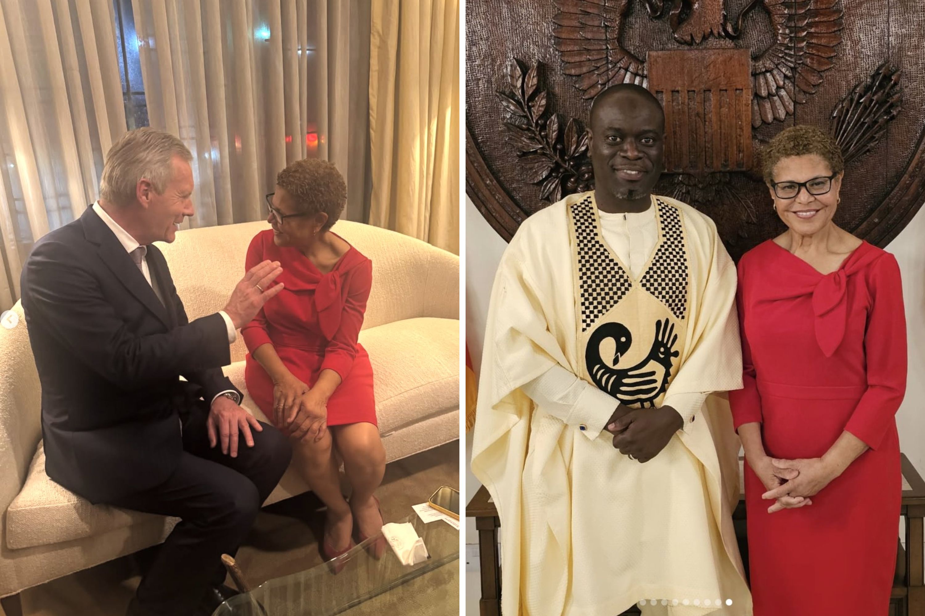 LA Mayor Karen Bass Attended Ghana Cocktail Party as Wildfires Erupted