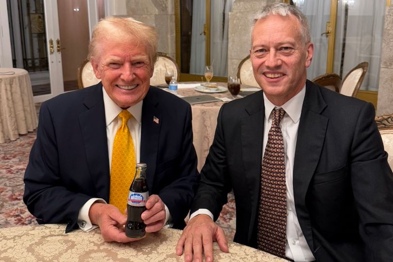 Donald Trump gifted historic inaugural Diet Coke bottle by Coca-Cola ...