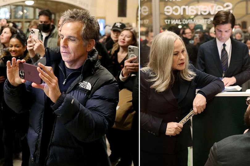 'Severance' cast, Ben Stiller take over New York City's Grand Central ...