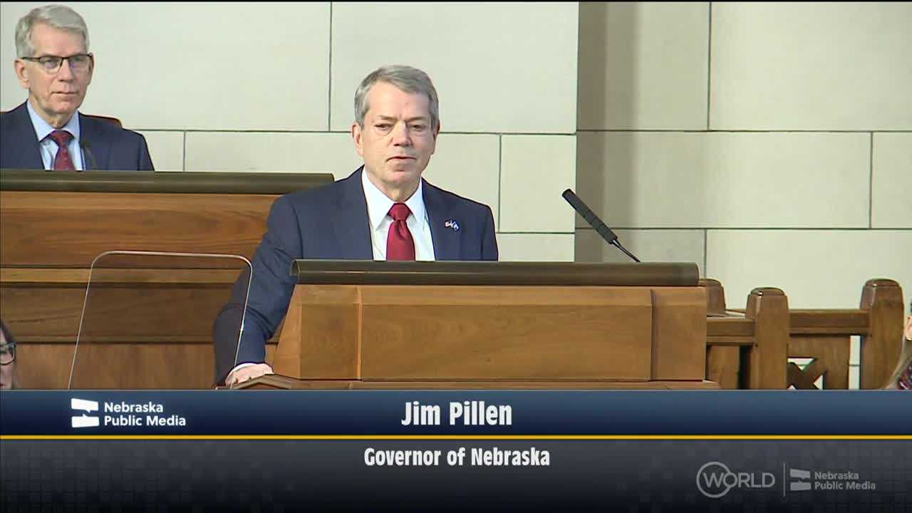 Nebraska Gov. Jim Pillen delivers annual State of the State address