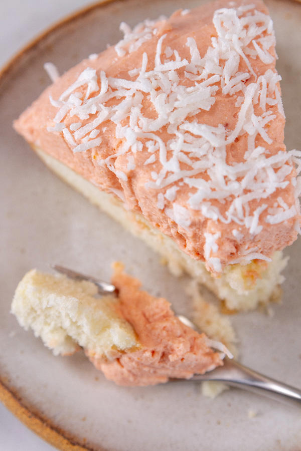 Coconut guava cake