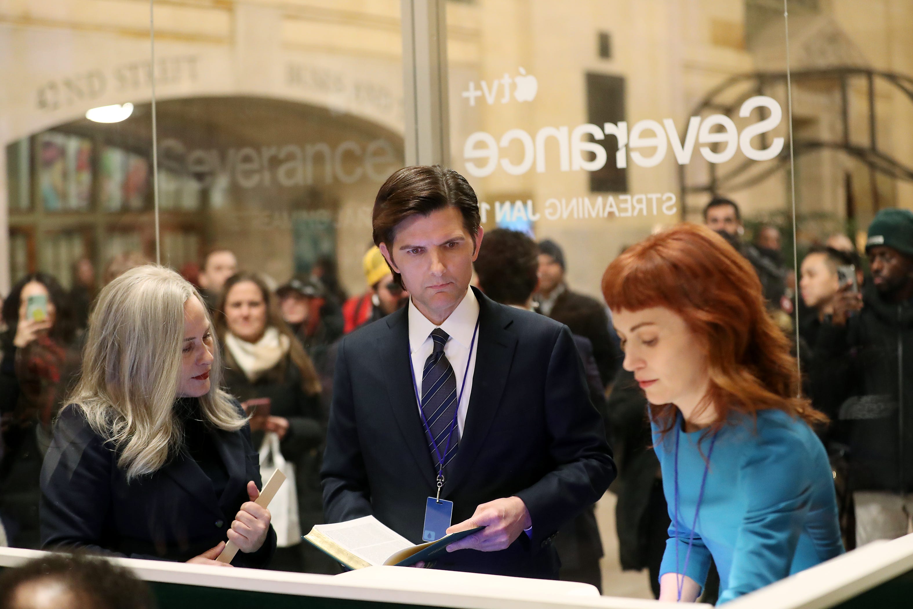 'Severance' cast, Ben Stiller take over New York's Grand Central for ...