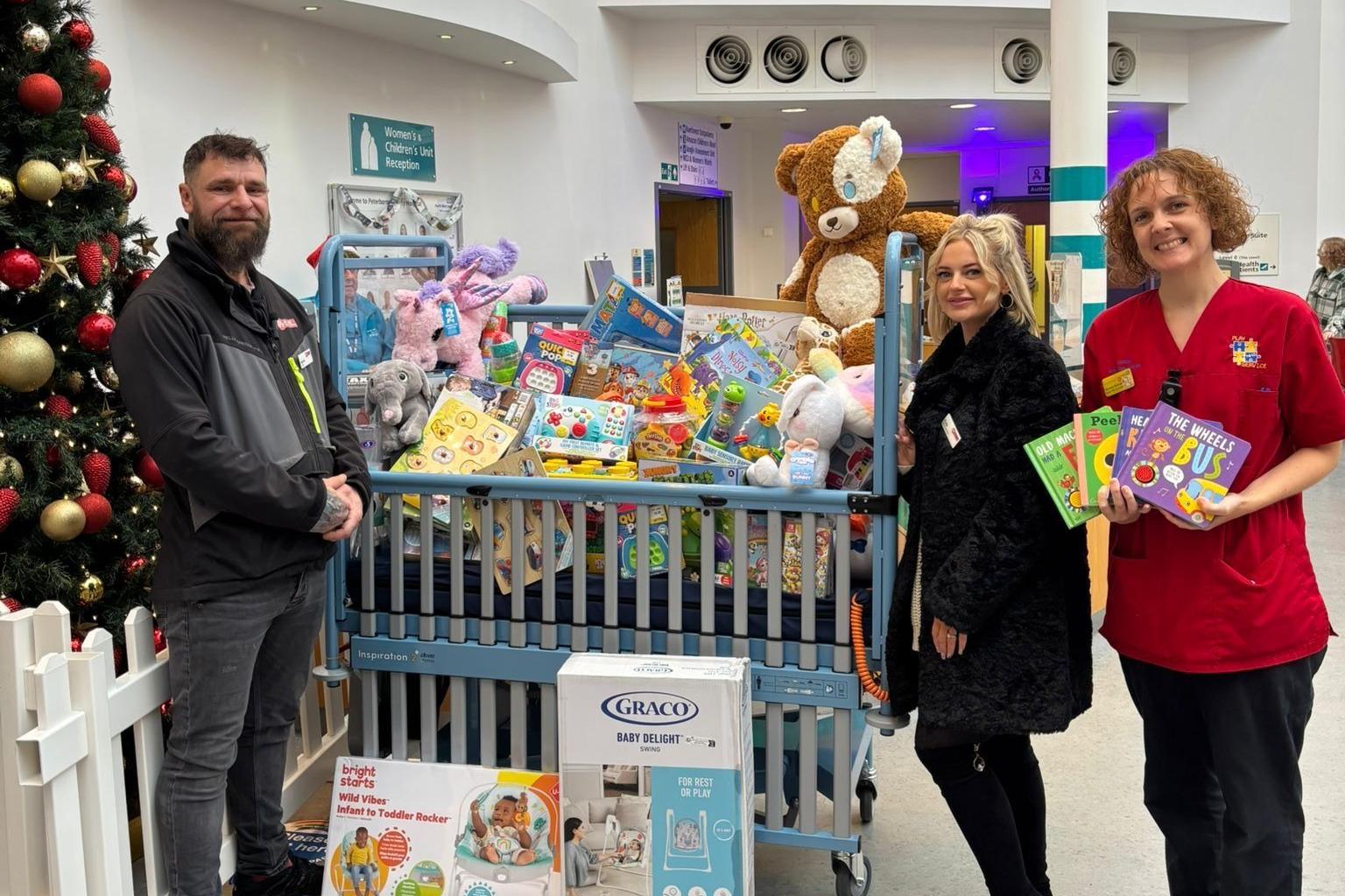 Family-run Peterborough business raise £800 for Amazon Children’s Ward