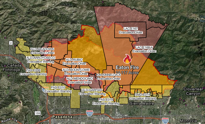 Where are mandatory evacuation orders for California wildfires? See maps