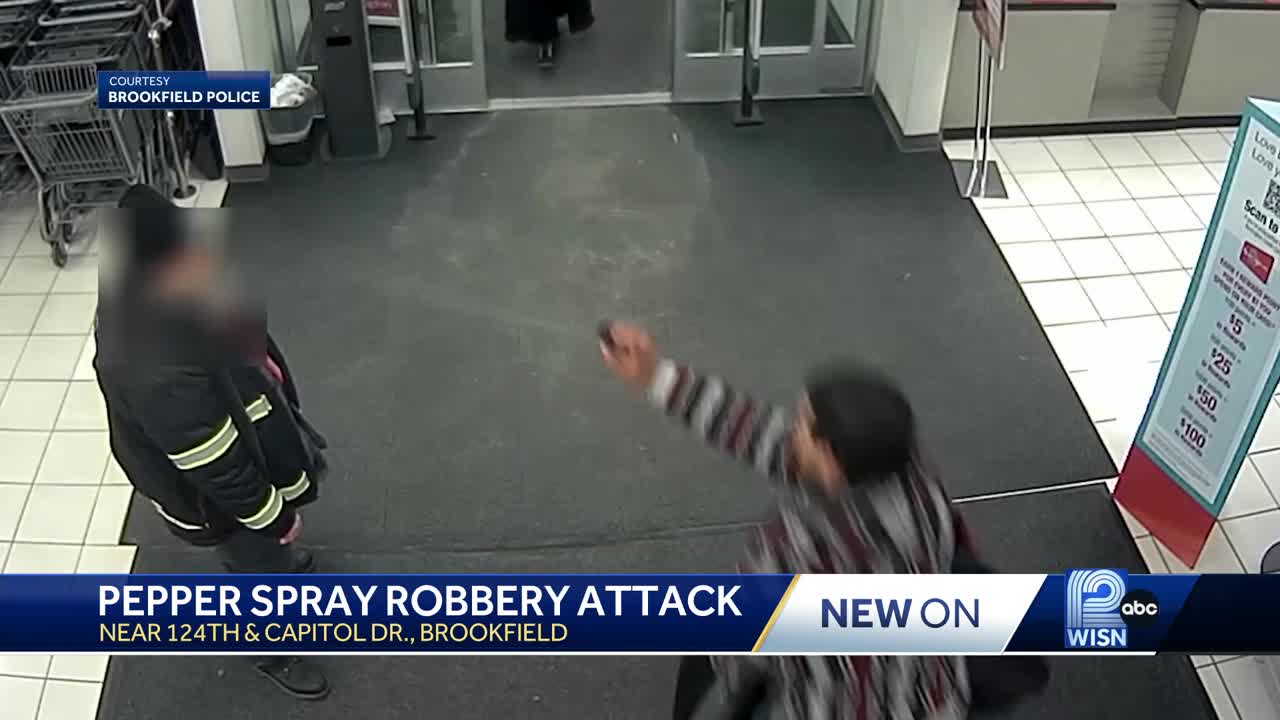 Watch: Pepper spray attack in Brookfield Burlington store