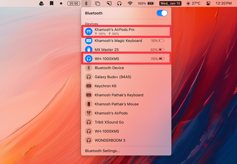 You Can Connect Two Bluetooth Headsets to Your Mac Simultaneously