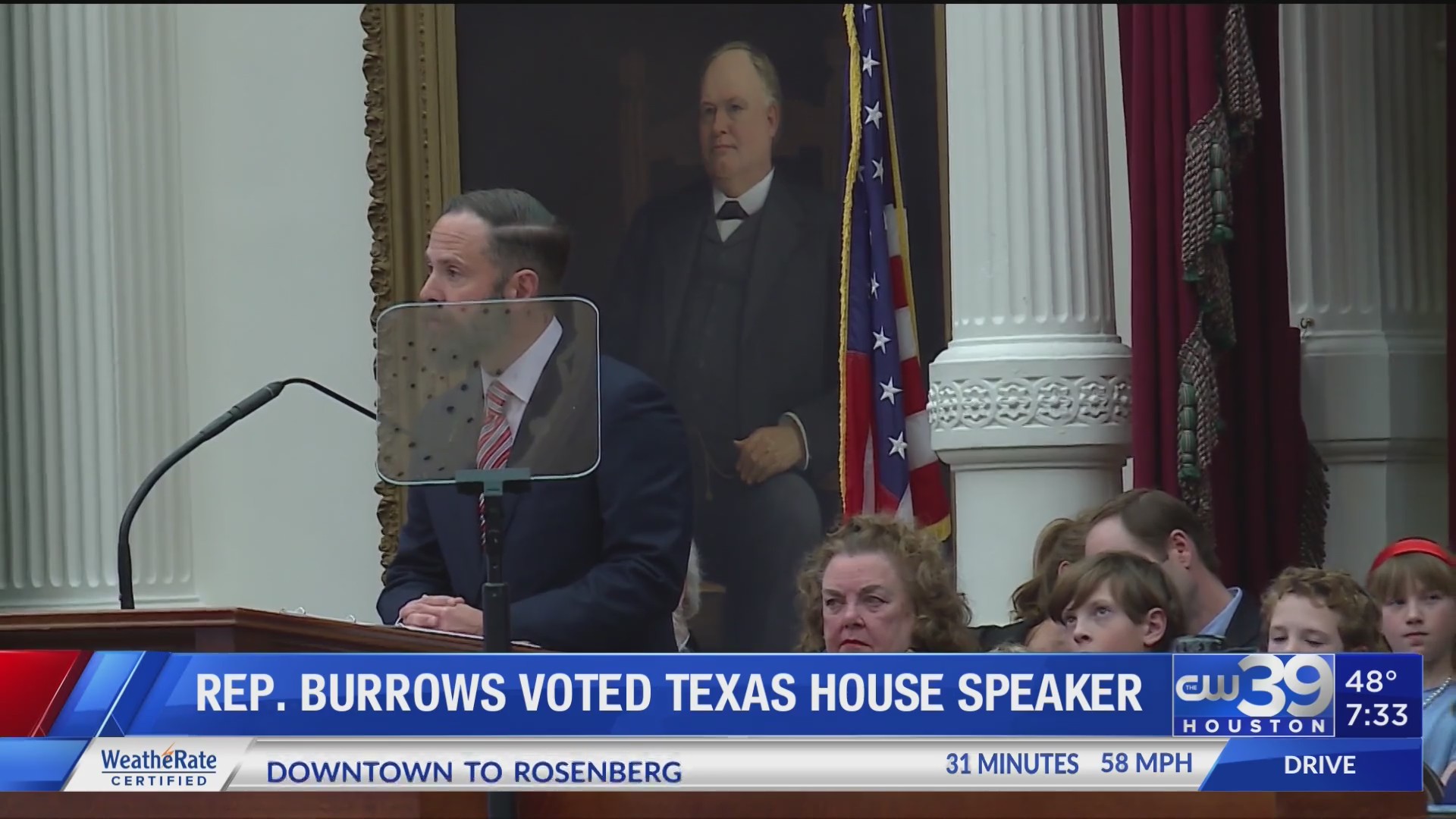 Rep. Burrows voted Texas House Speaker | CW39 HOUSTON