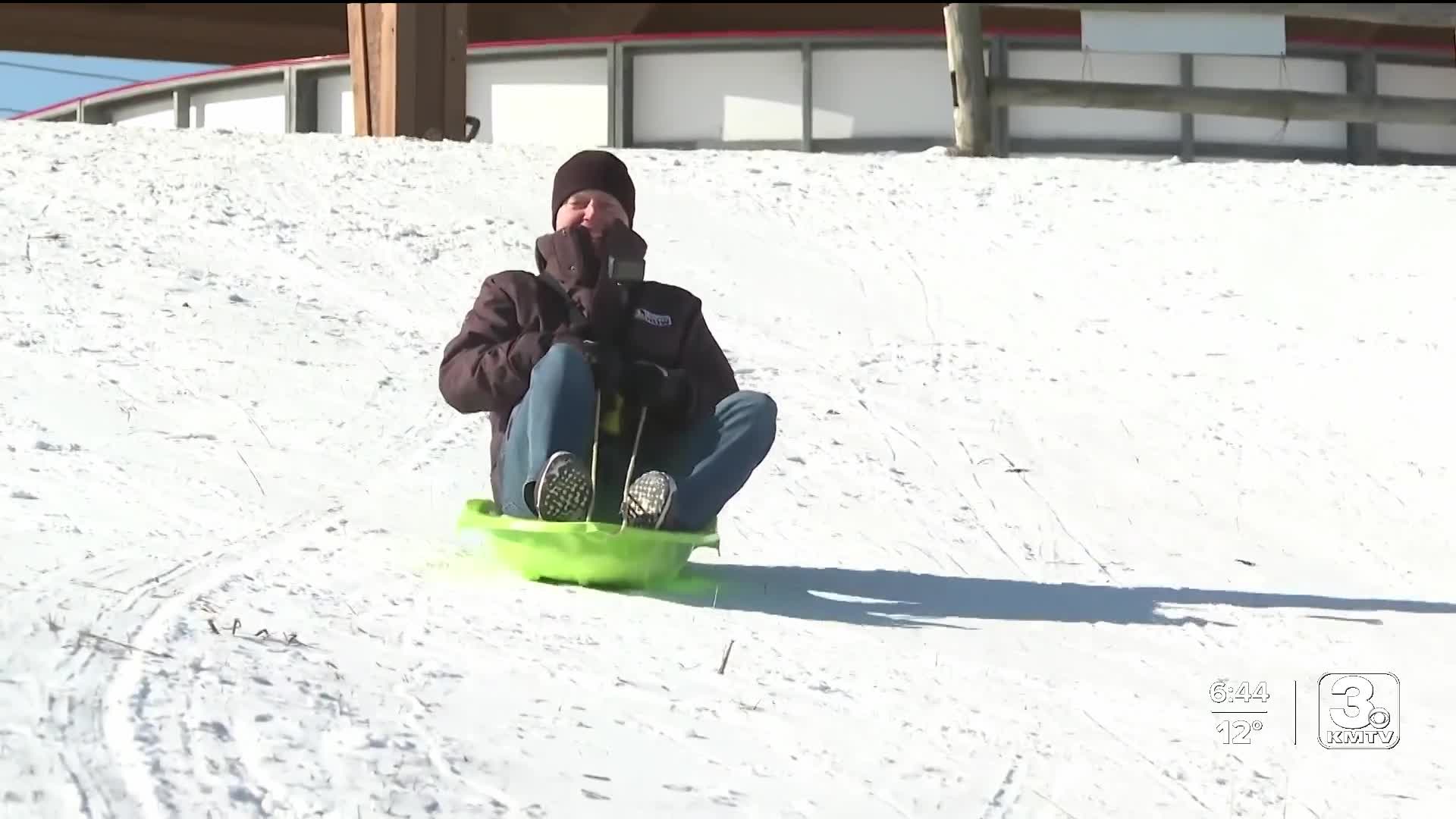 Mark at the Park: Sledding at Mahoney