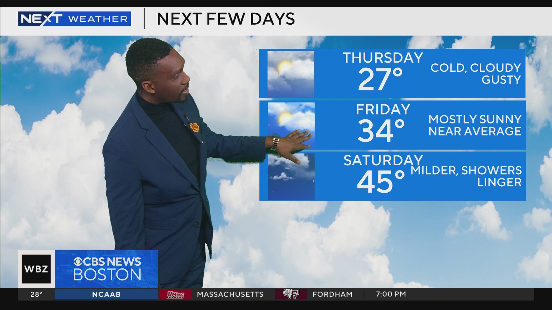 Next Weather: WBZ midday forecast for January 15
