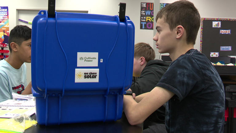 Marshall Middle School 7th graders build solar suitcases to help ...