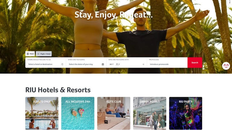 RIU Redesigns Website and Mobile App