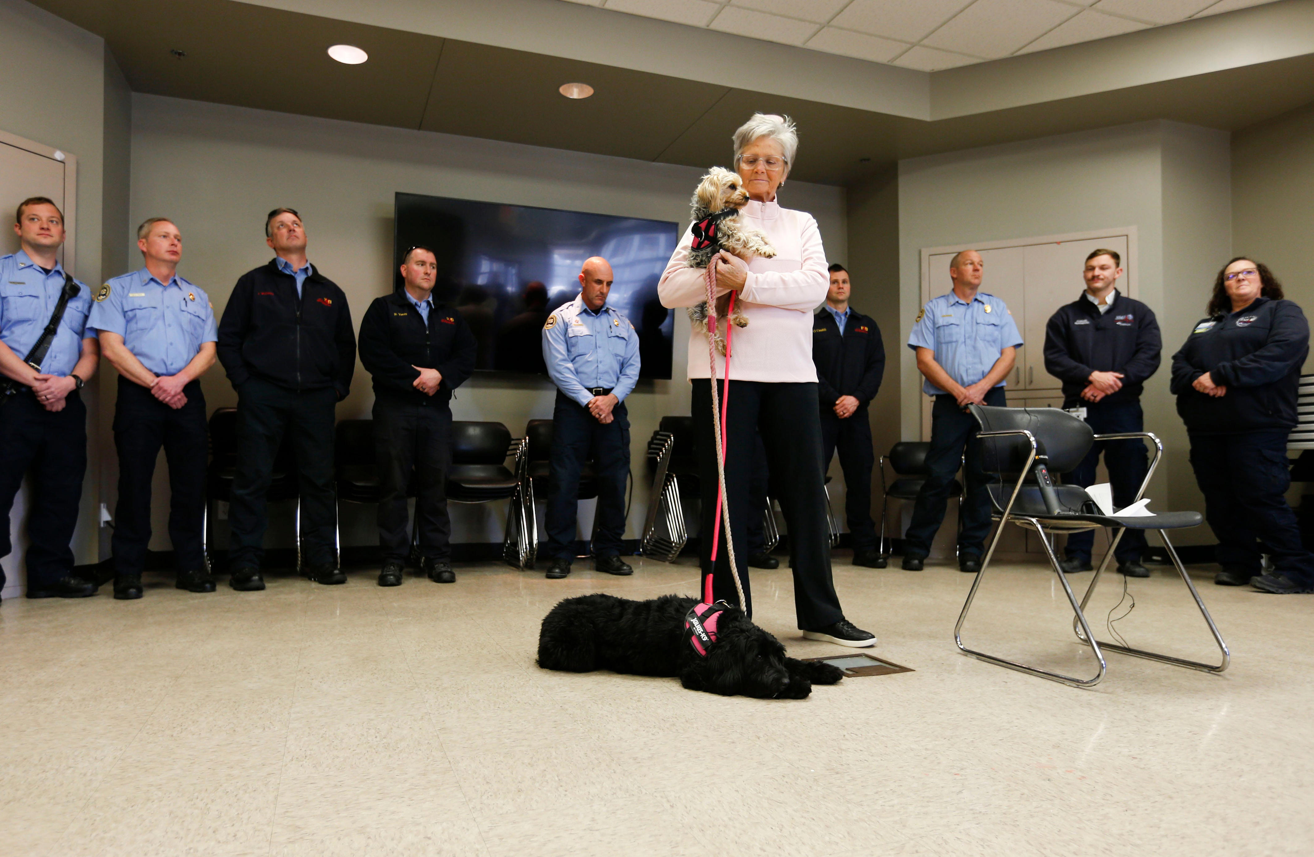 Woman, dogs rescued from icy pond within 30 minutes in SFD's first ice ...